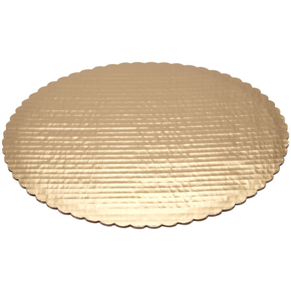 12 Inch Round Gold Scalloped Cake Board – The Baking Depot